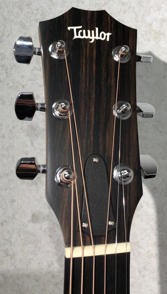 Taylor Guitars 214ce DLX SB headstock - Legacy Music